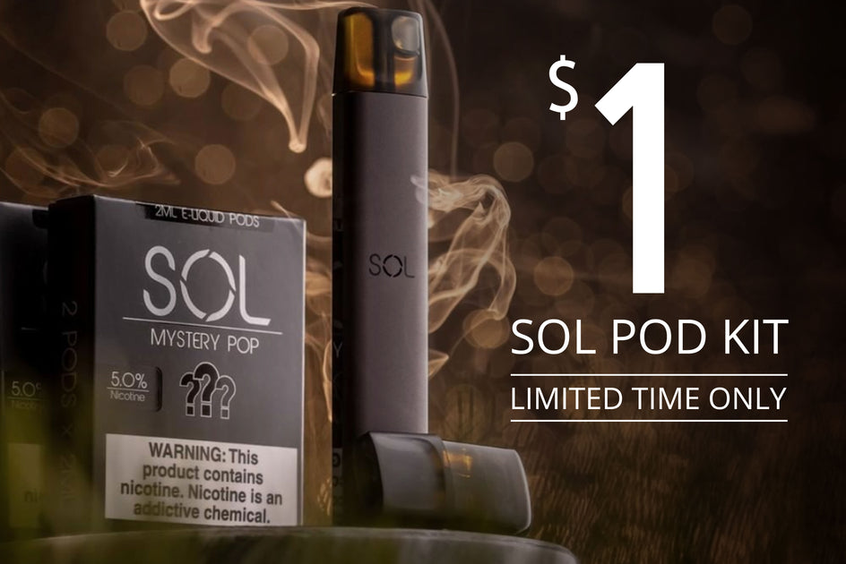 Limited Time $1 SOL Pod Kit Promo – VOLCANO eCigs
