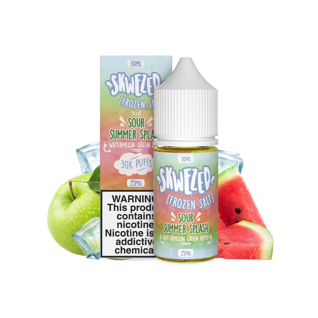 Skwezed Frozen Salt - Watermelon Green Apple Nicotine Salt – VOLCANO eCigs